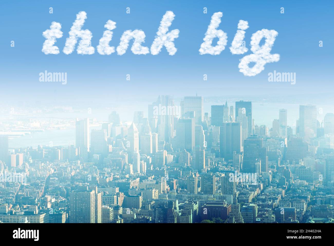 Think big concept with letters Stock Photo - Alamy