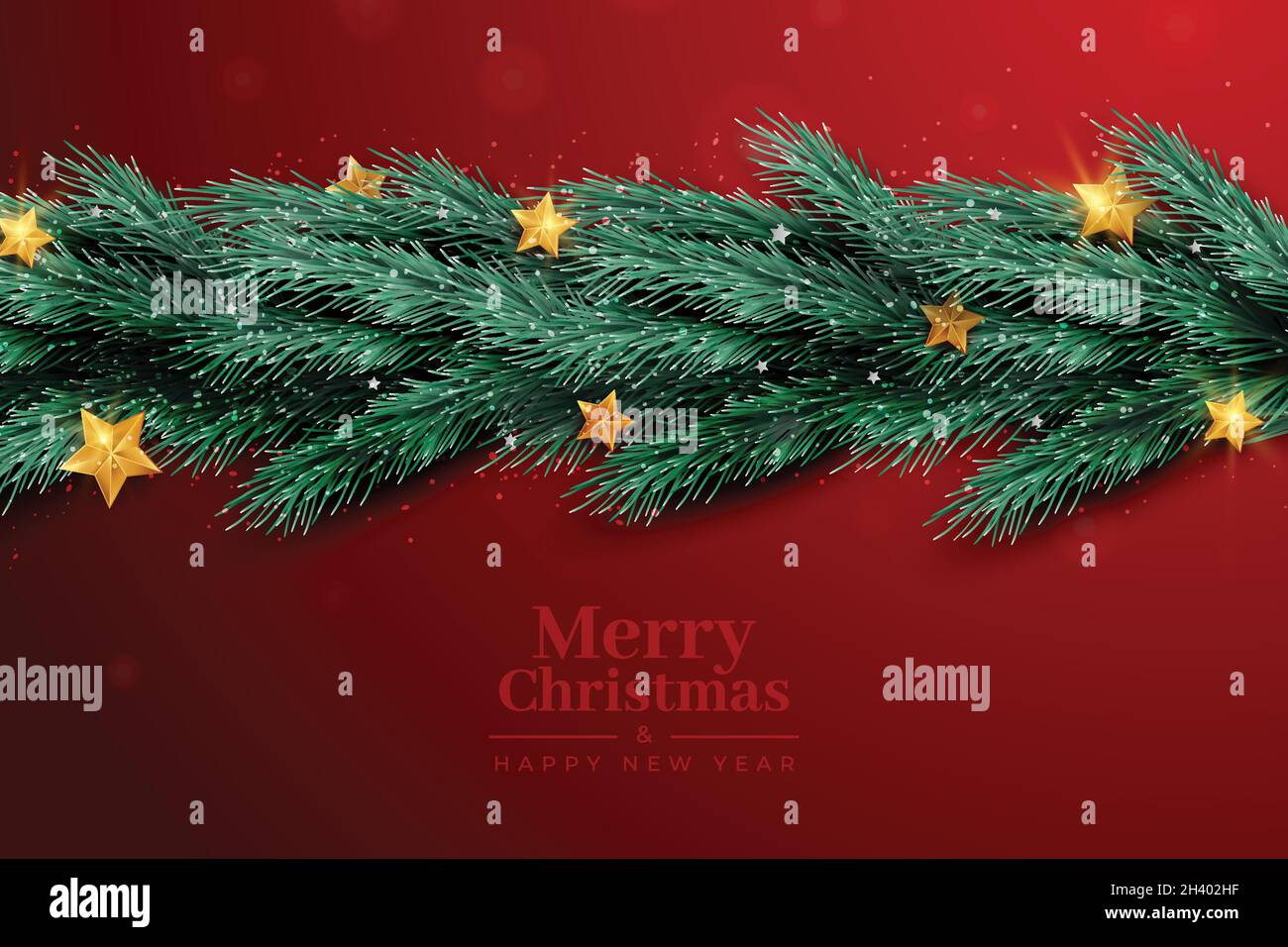 realistic christmas tinsel background vector design illustration Stock ...