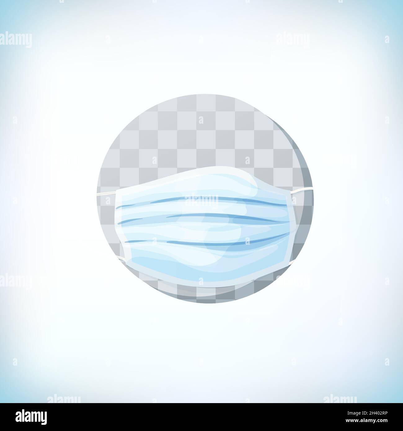 Cartoon medical mask template. Healthcare vector concept. Medical ...