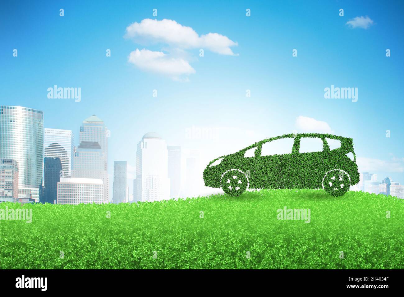 Concept of ecological electric car Stock Photo - Alamy
