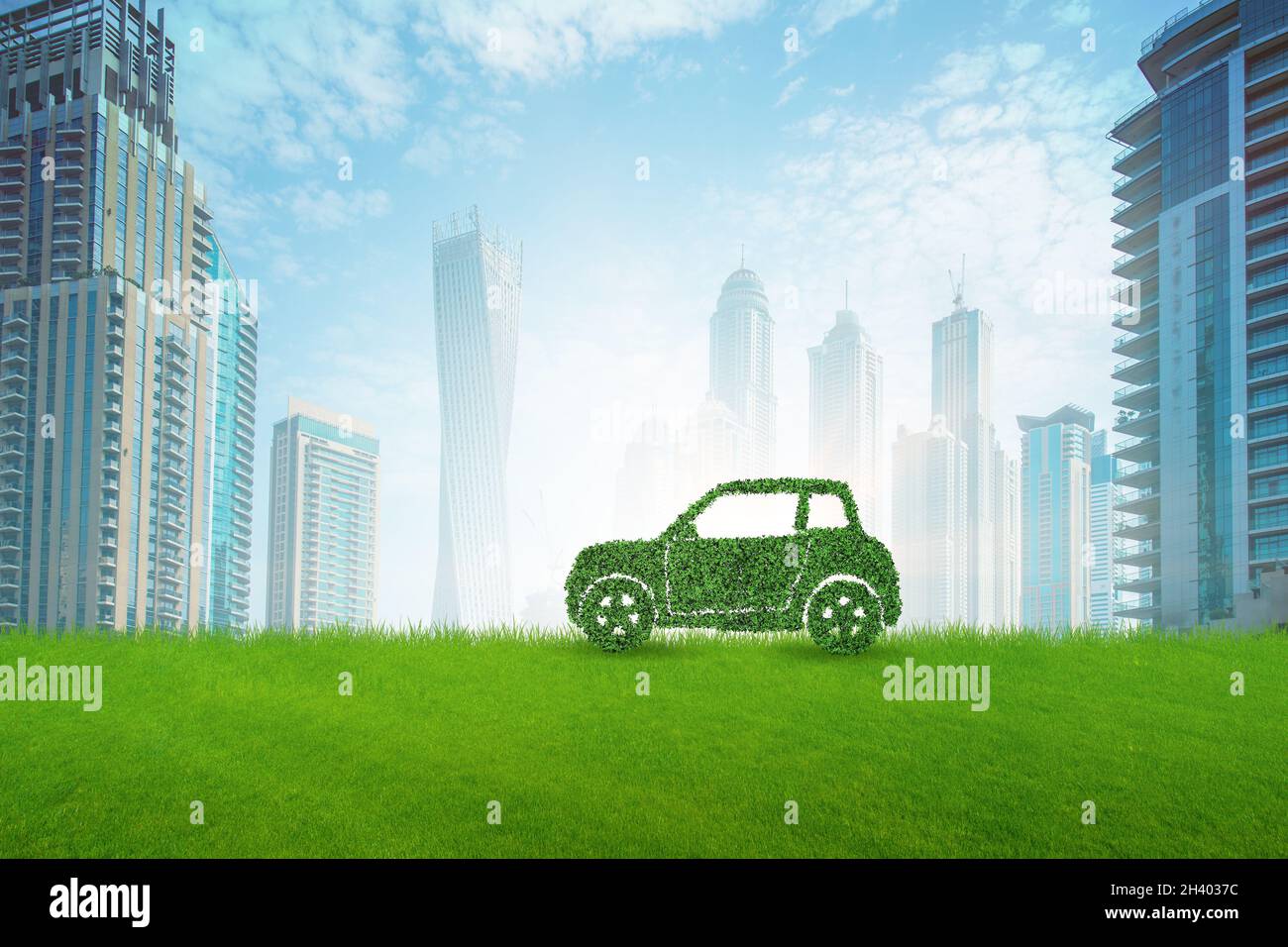 Concept of ecological electric car Stock Photo - Alamy