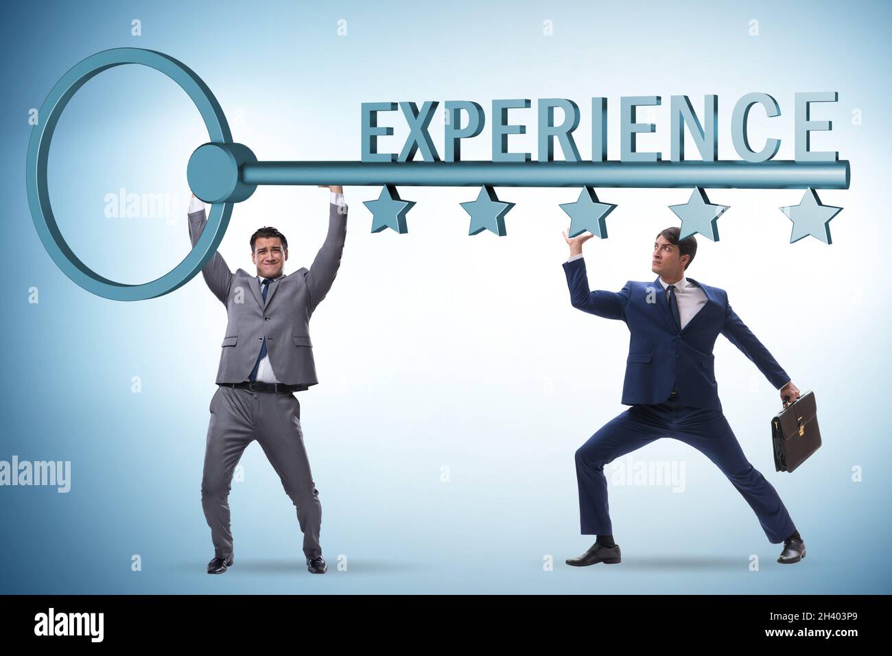 Experience and competence concept with key Stock Photo - Alamy