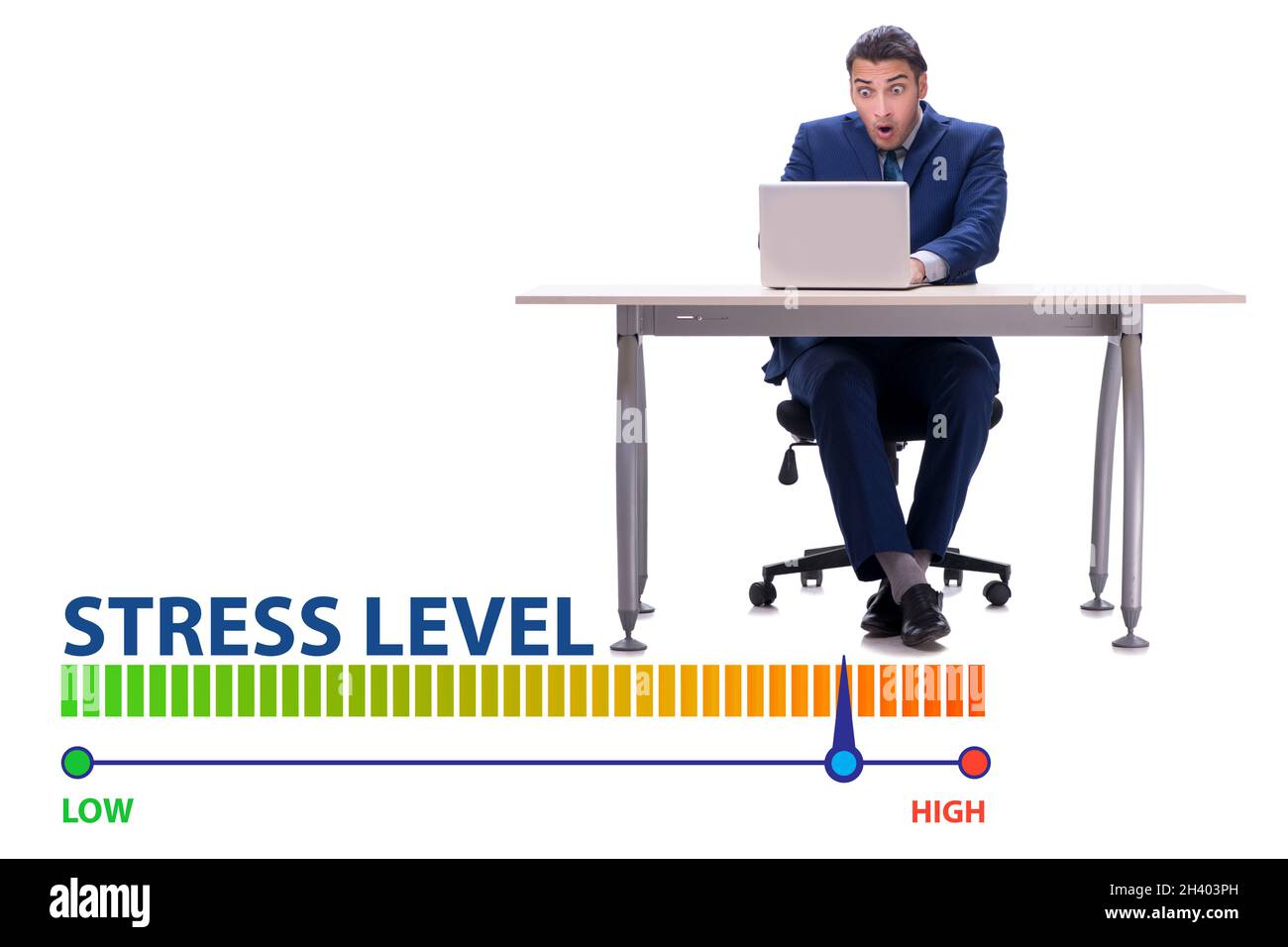 Stress level meter measuring hi-res stock photography and images - Alamy