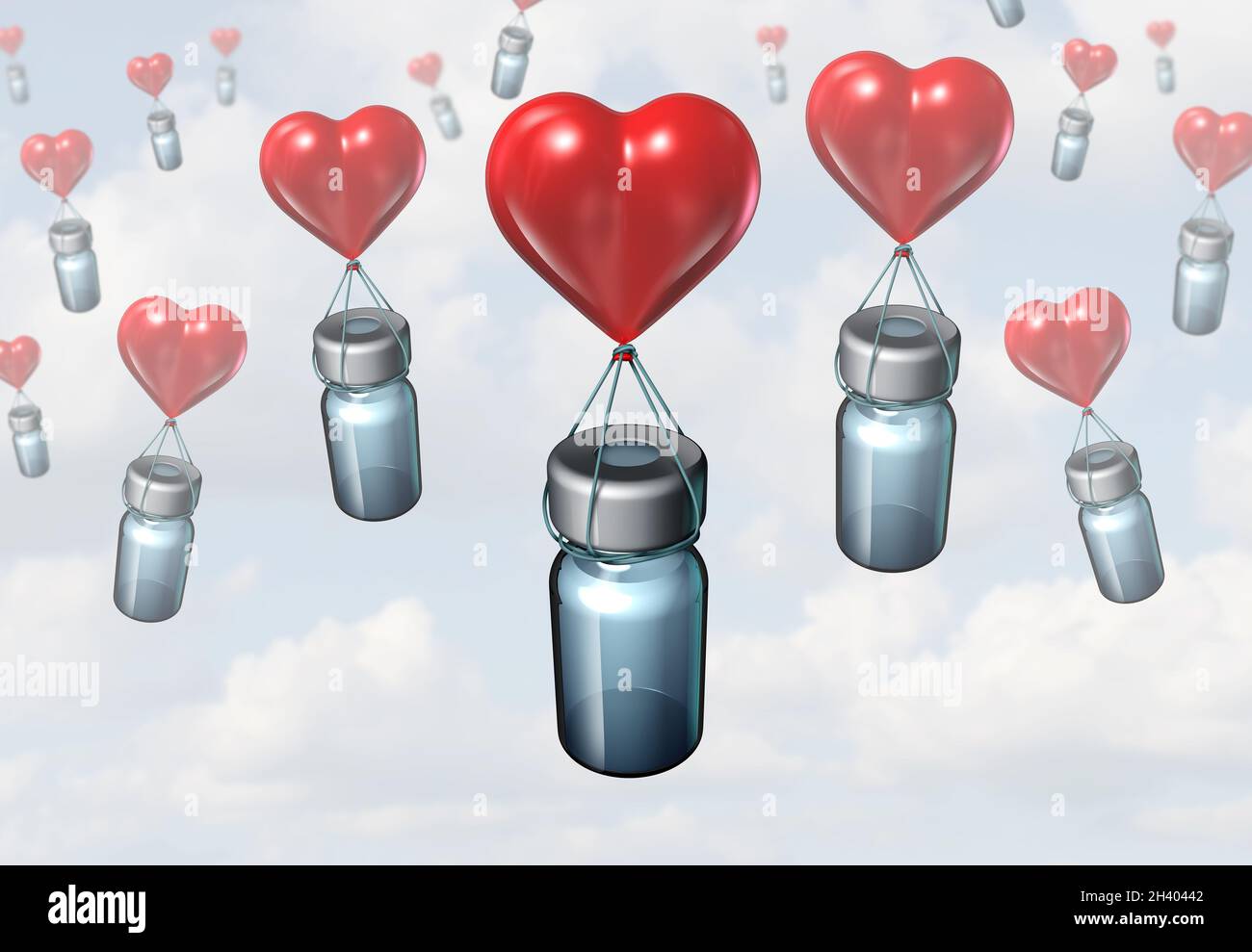 Global vaccination concept and vaccine campaign for virus infection ...