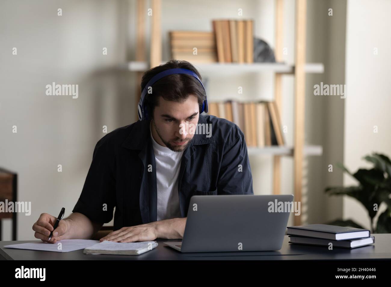 Businessman studying happy hi-res stock photography and images - Alamy