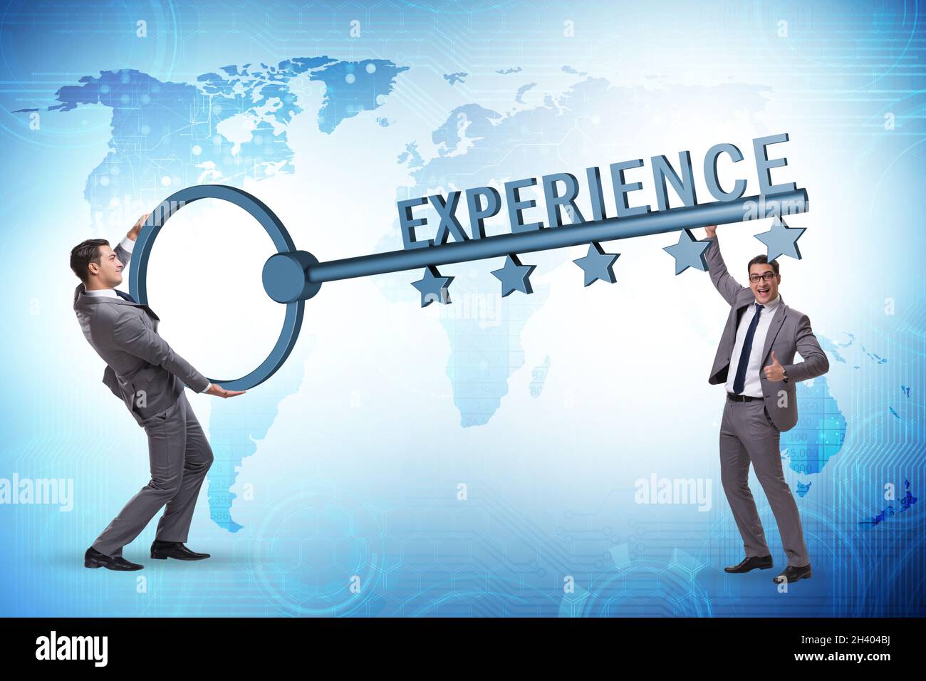 Experience and competence concept with key Stock Photo - Alamy