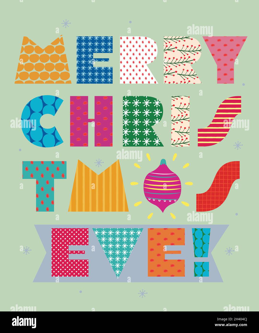 merry christmas lettering vector design illustration Stock Vector Image ...