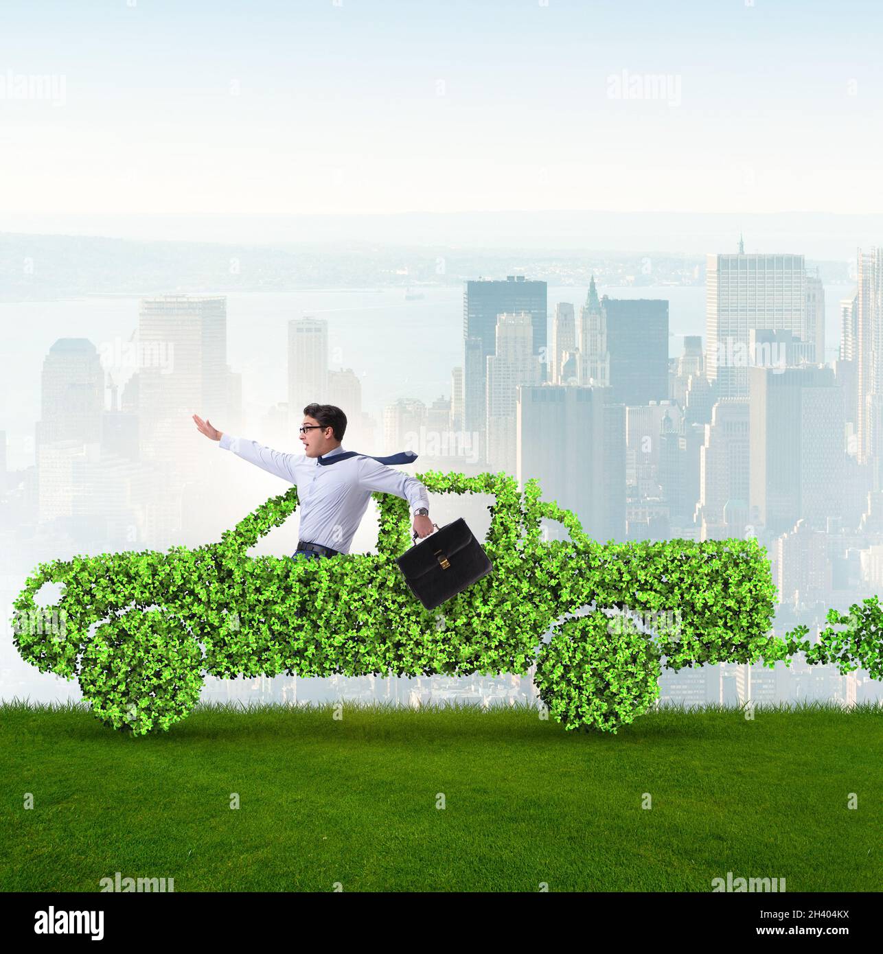Concept of clean fuel and eco friendly cars Stock Photo - Alamy