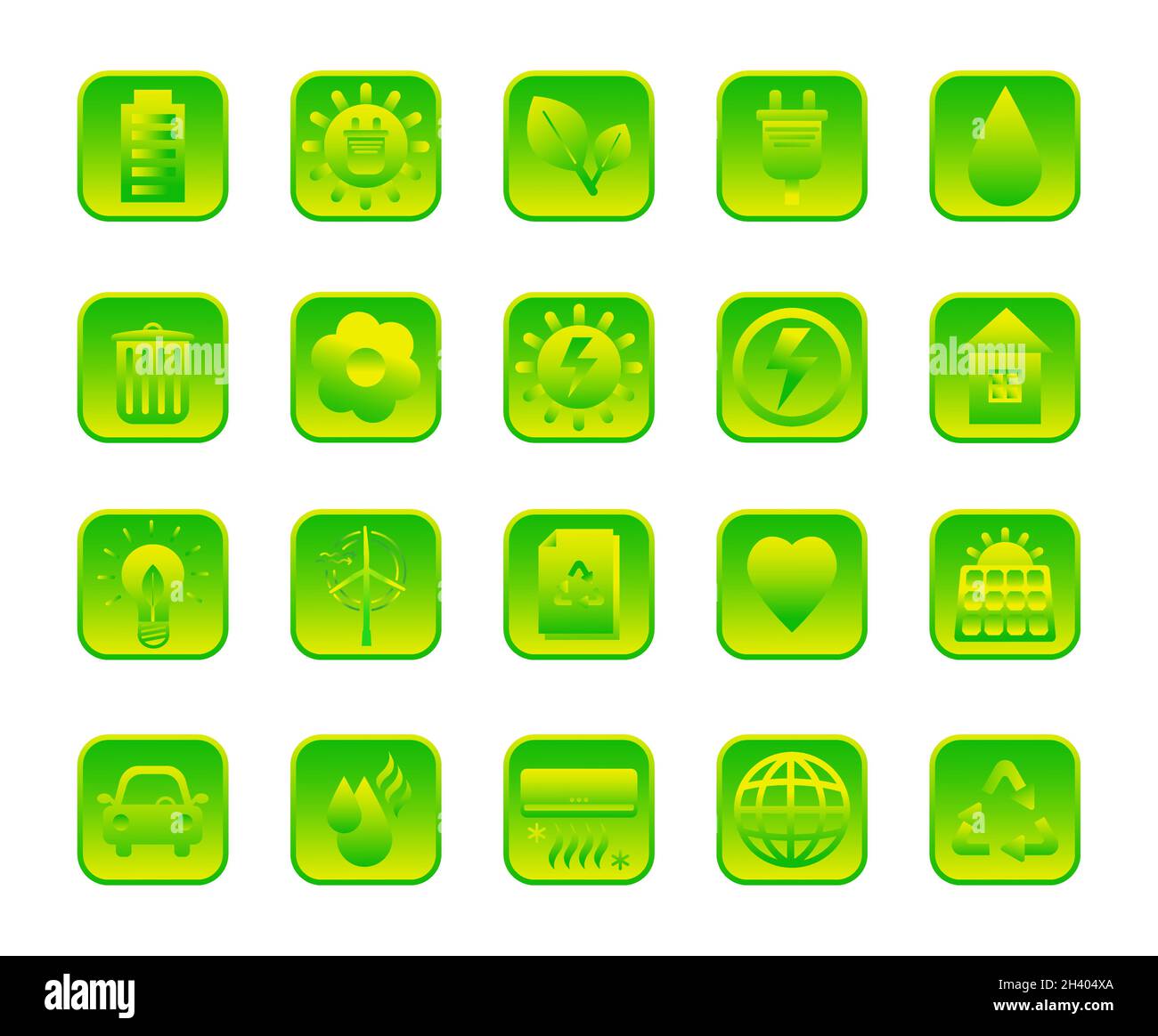 Green energy concept icons Stock Vector Image & Art - Alamy