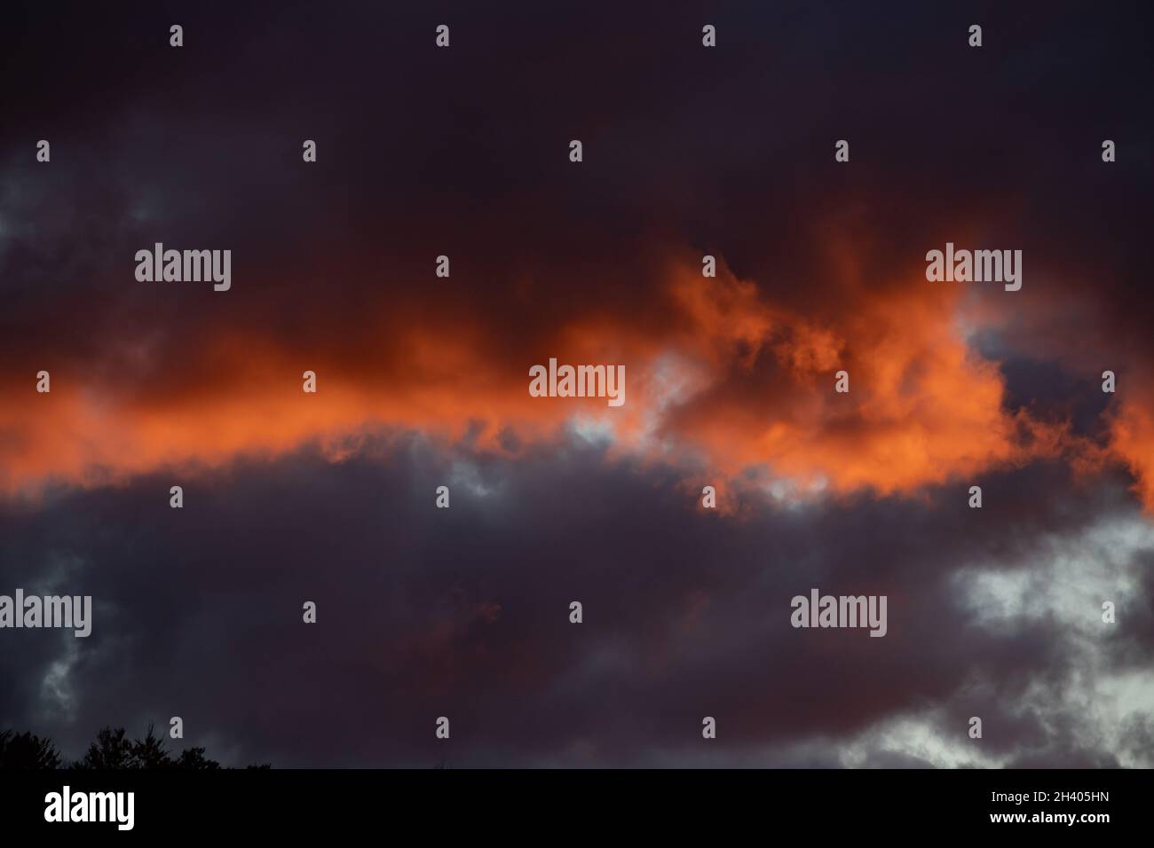 Dramatic stormy sky with colorful clouds. World environment day concept ...