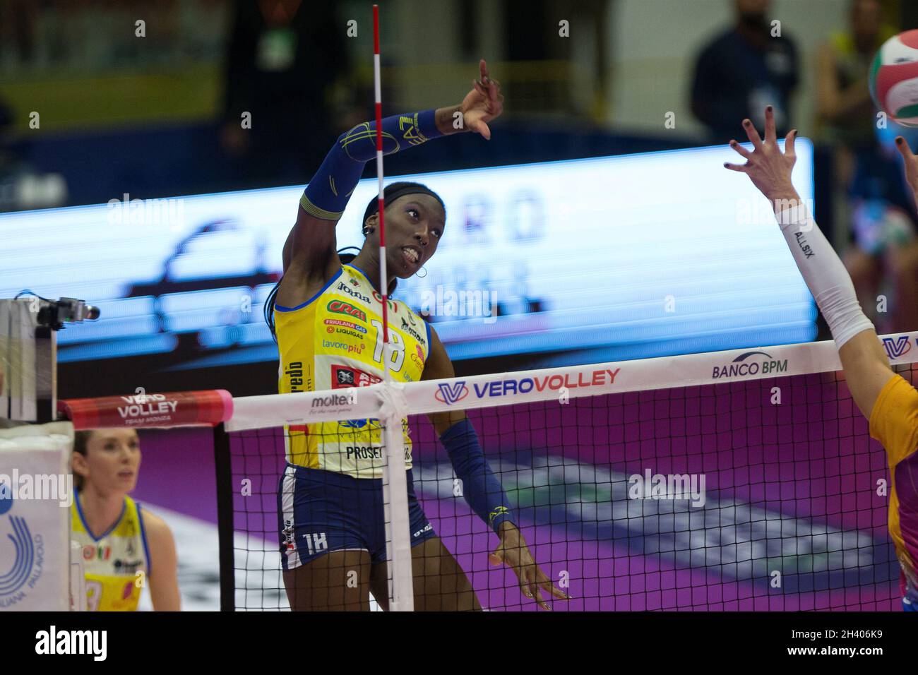 Arena di Monza, Monza (MB), Italy, October 30, 2021, Spike of EGONU ...