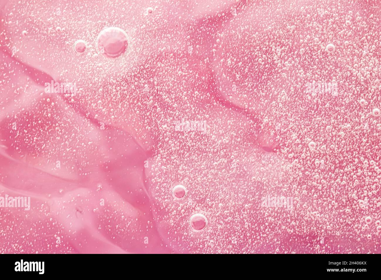Abstract pink liquid background, paint splash, swirl pattern and water ...