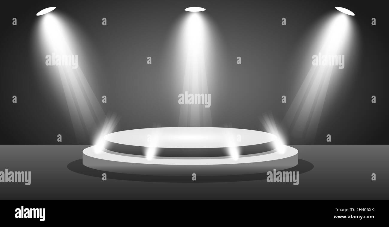 Pedestal podium in round Black and White Stock Photos & Images - Alamy