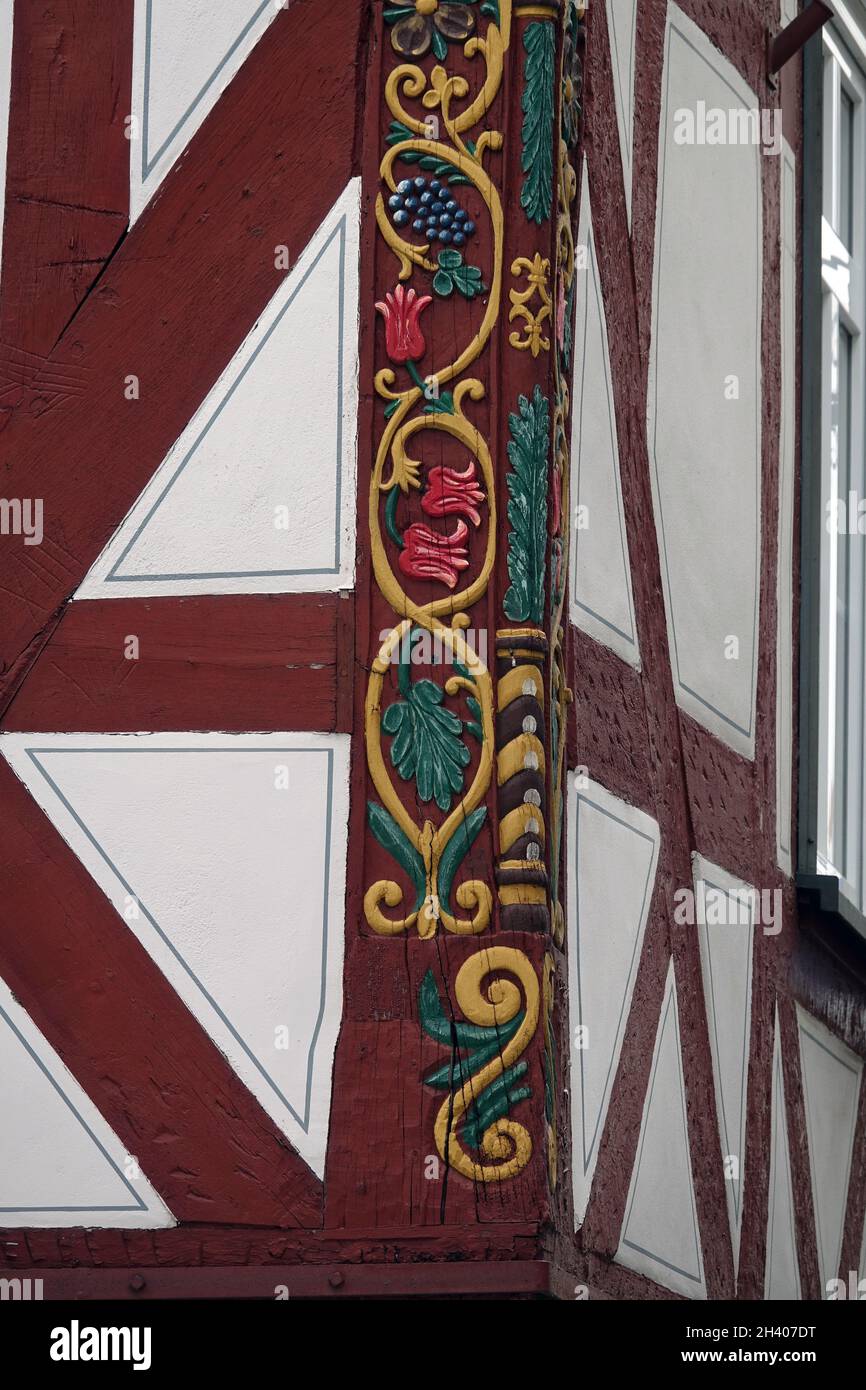 Half-timbering in Dillenburg Stock Photo - Alamy