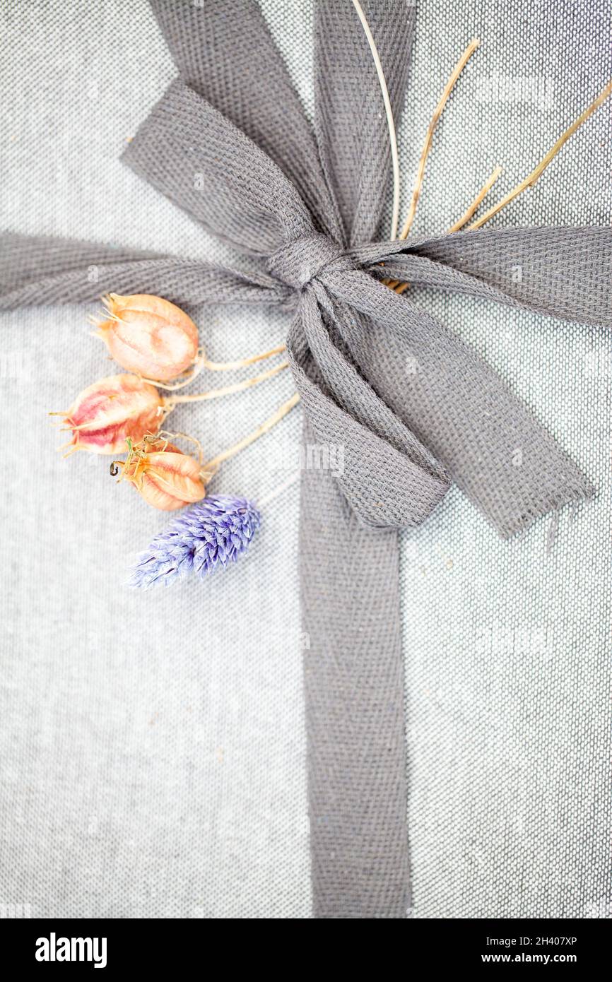 Grey ribbon hi-res stock photography and images - Alamy