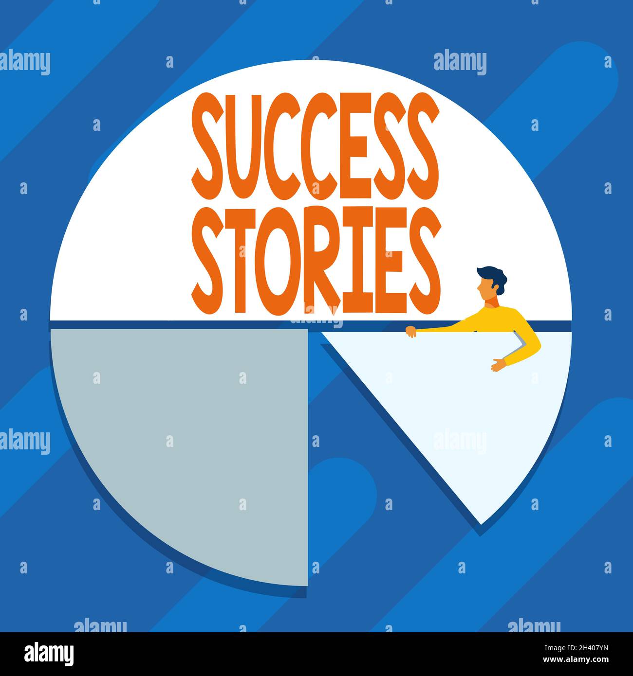Inspiration showing sign Success Stories. Word Written on story of ...