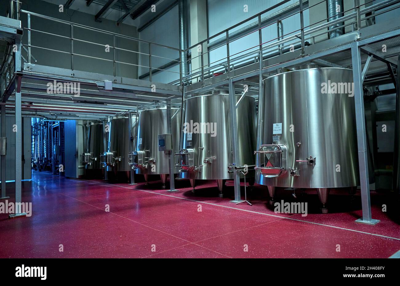 Wine bottling line modern factory hi-res stock photography and images ...