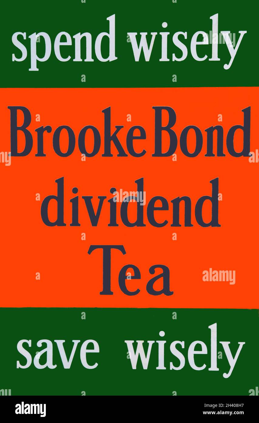 A vintage Brooke Bond tea advertisment, painted enamel on steel sign ...