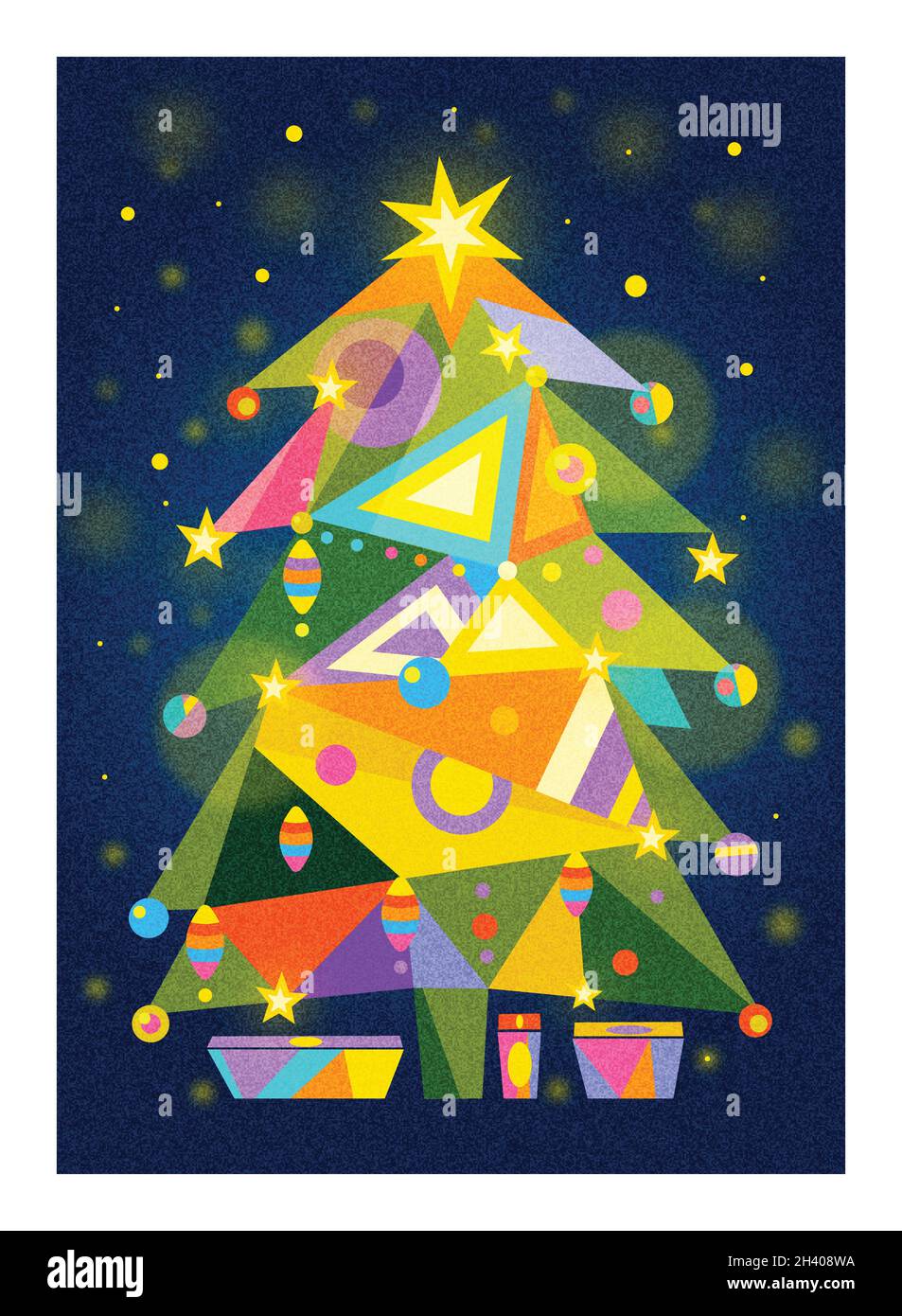 Abstract christmas art Stock Vector Images - Alamy