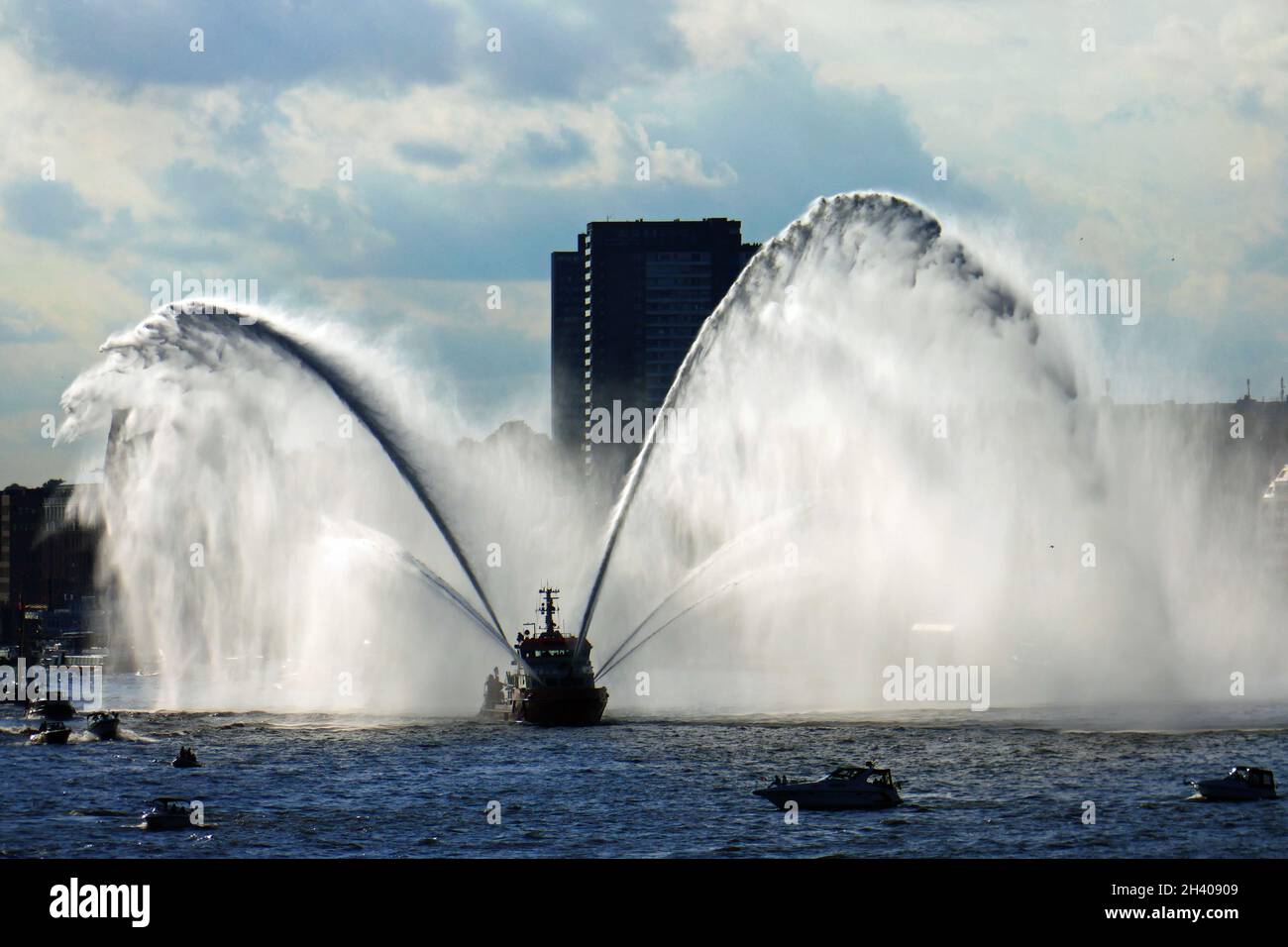 Ship parade in Hamburg Stock Photo - Alamy
