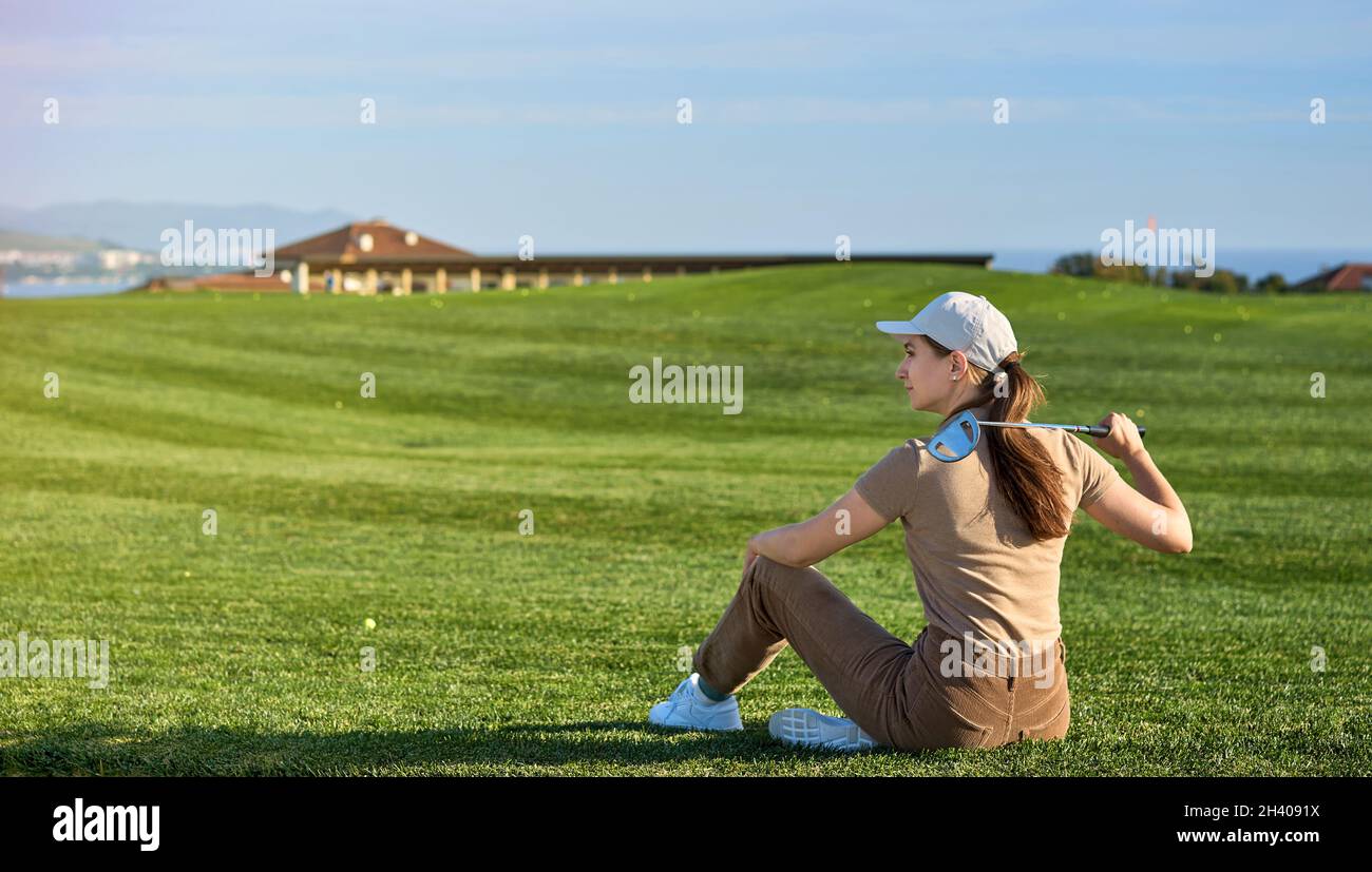Female teen golfer hi-res stock photography and images - Alamy