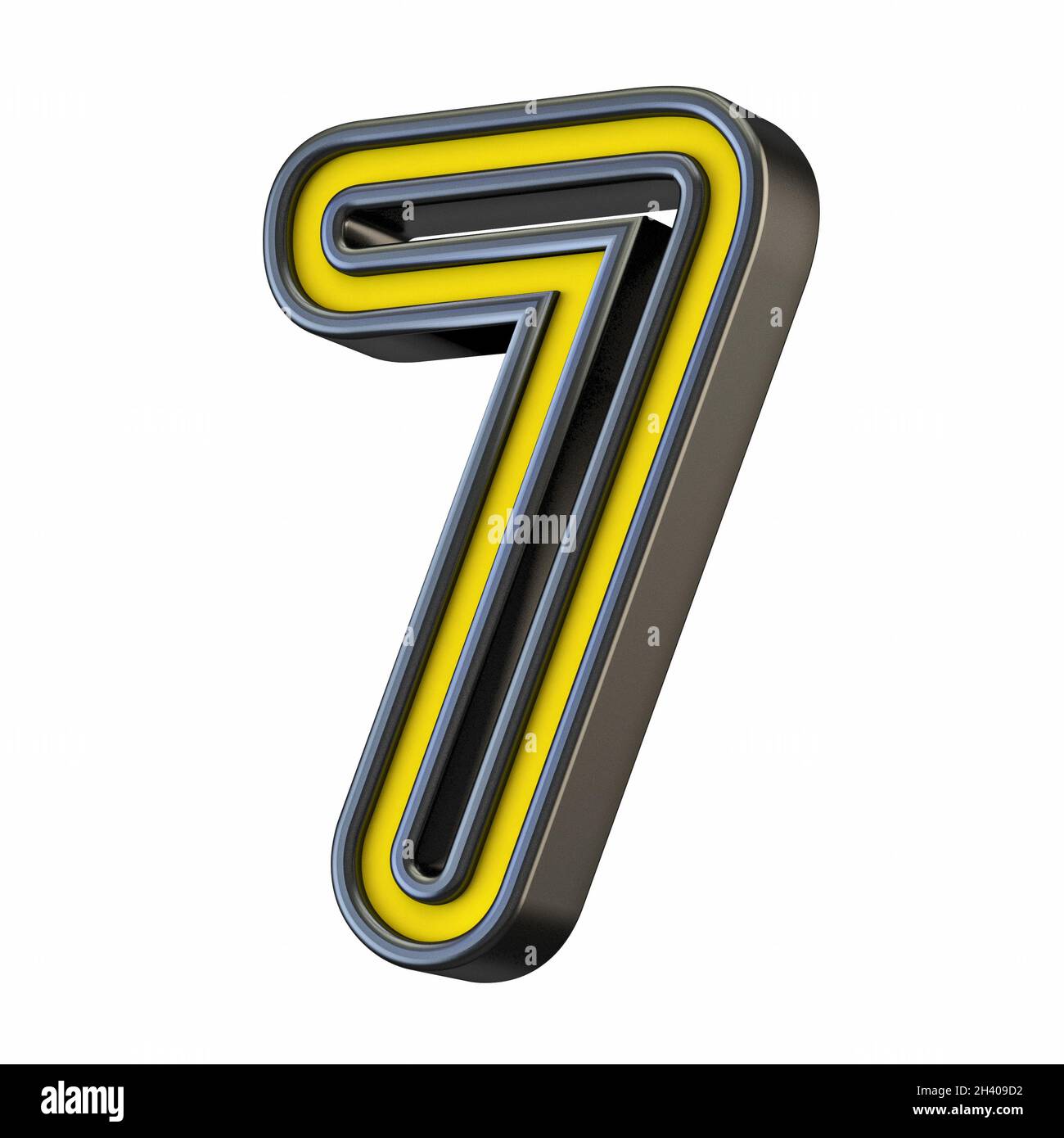 Yellow Number 7 High Resolution Stock Photography and Images - Alamy