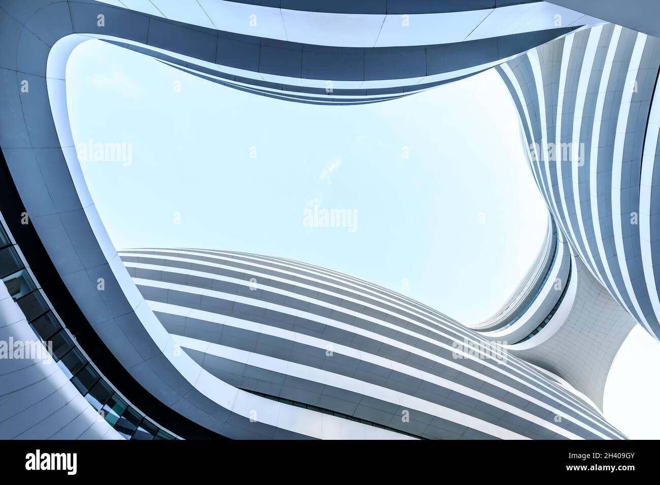 Beijing,China - September 20,2020:Galaxy Soho Building is an urban ...