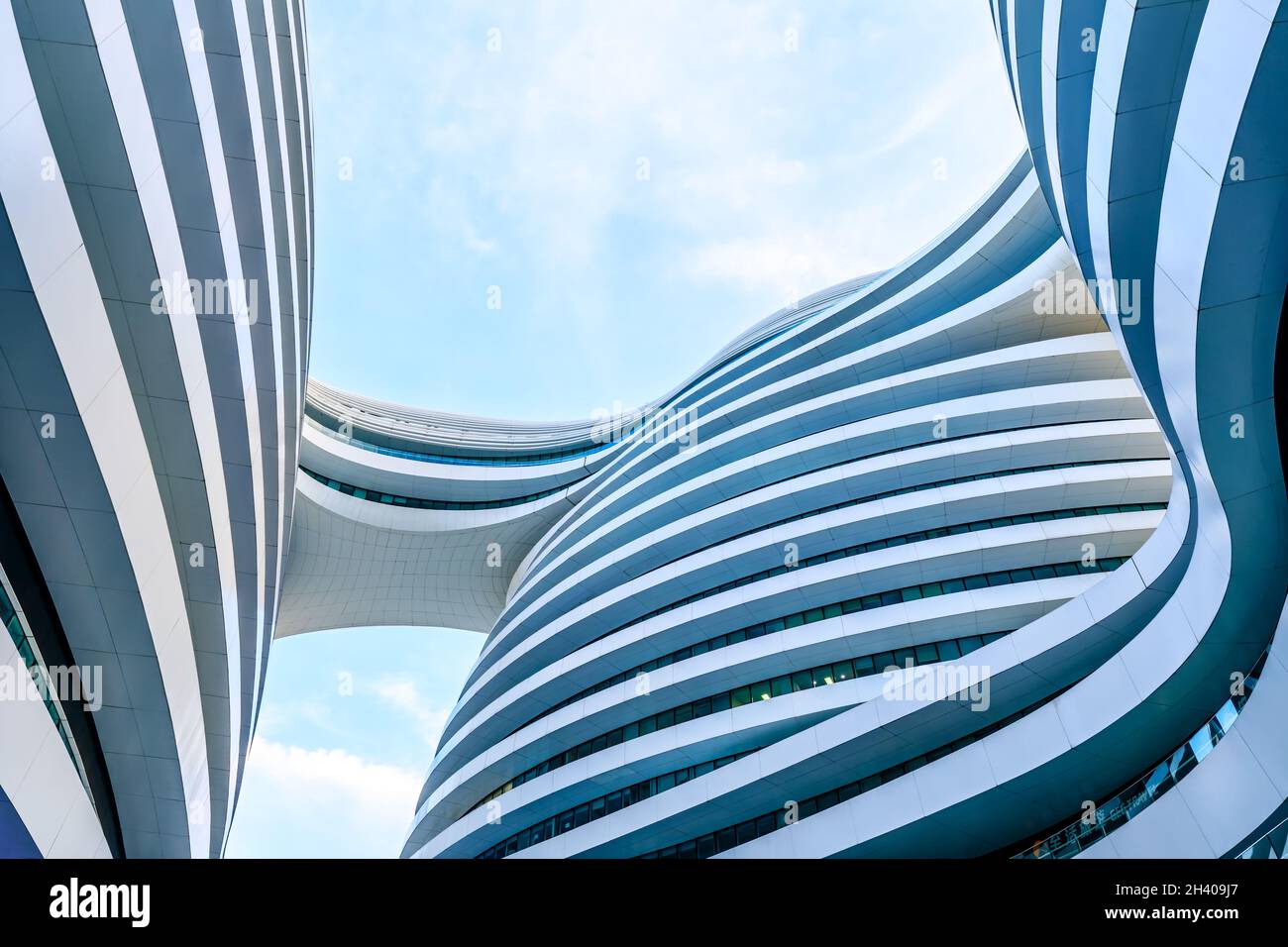 Beijing,China - September 20,2020:Galaxy Soho Building is an urban ...