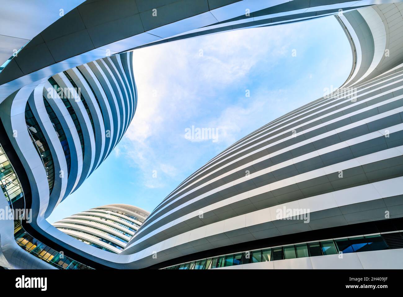 Beijing,China - September 20,2020:Galaxy Soho Building is an urban ...