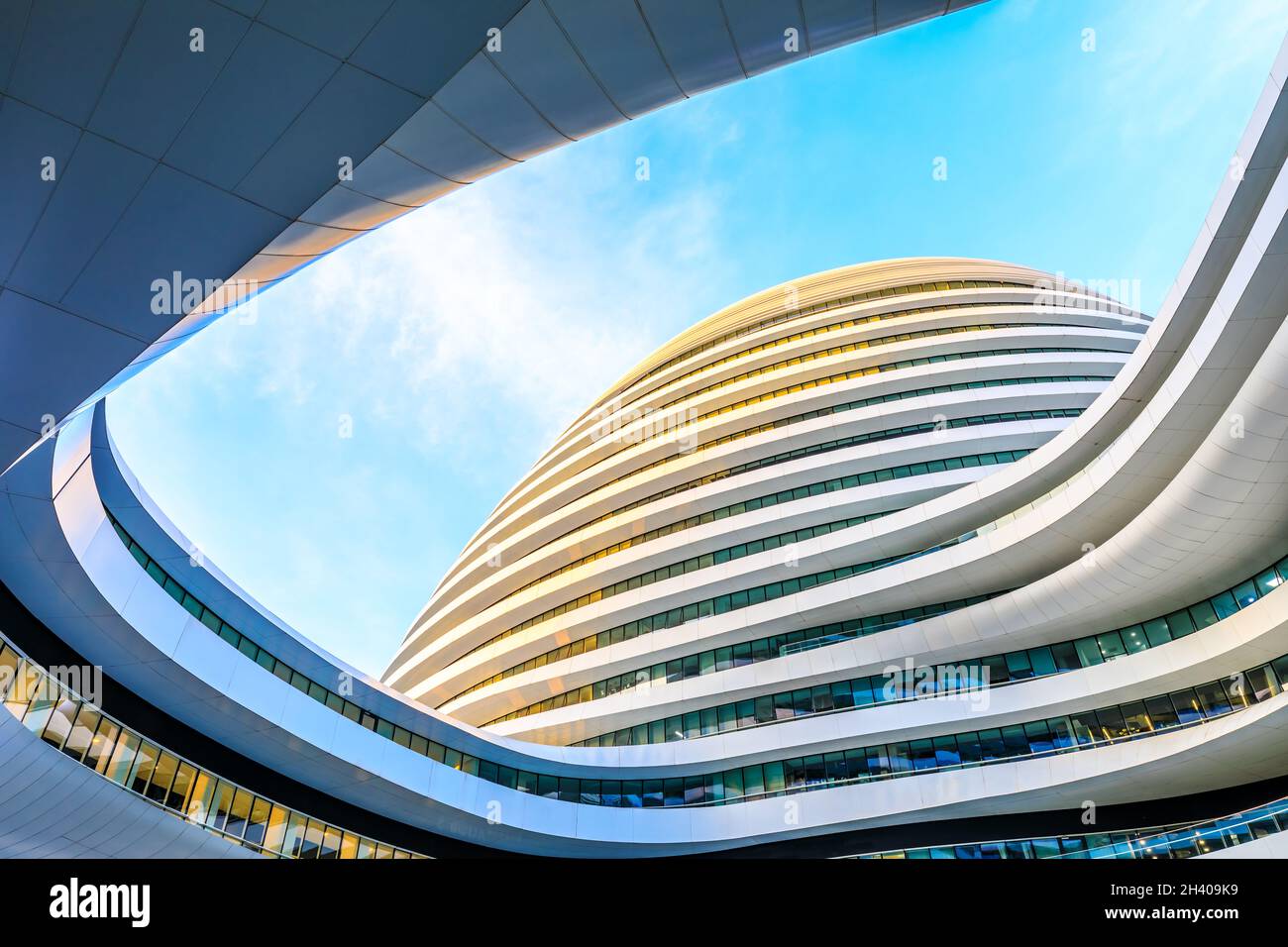 Beijing,China - September 20,2020:Galaxy Soho Building is an urban ...