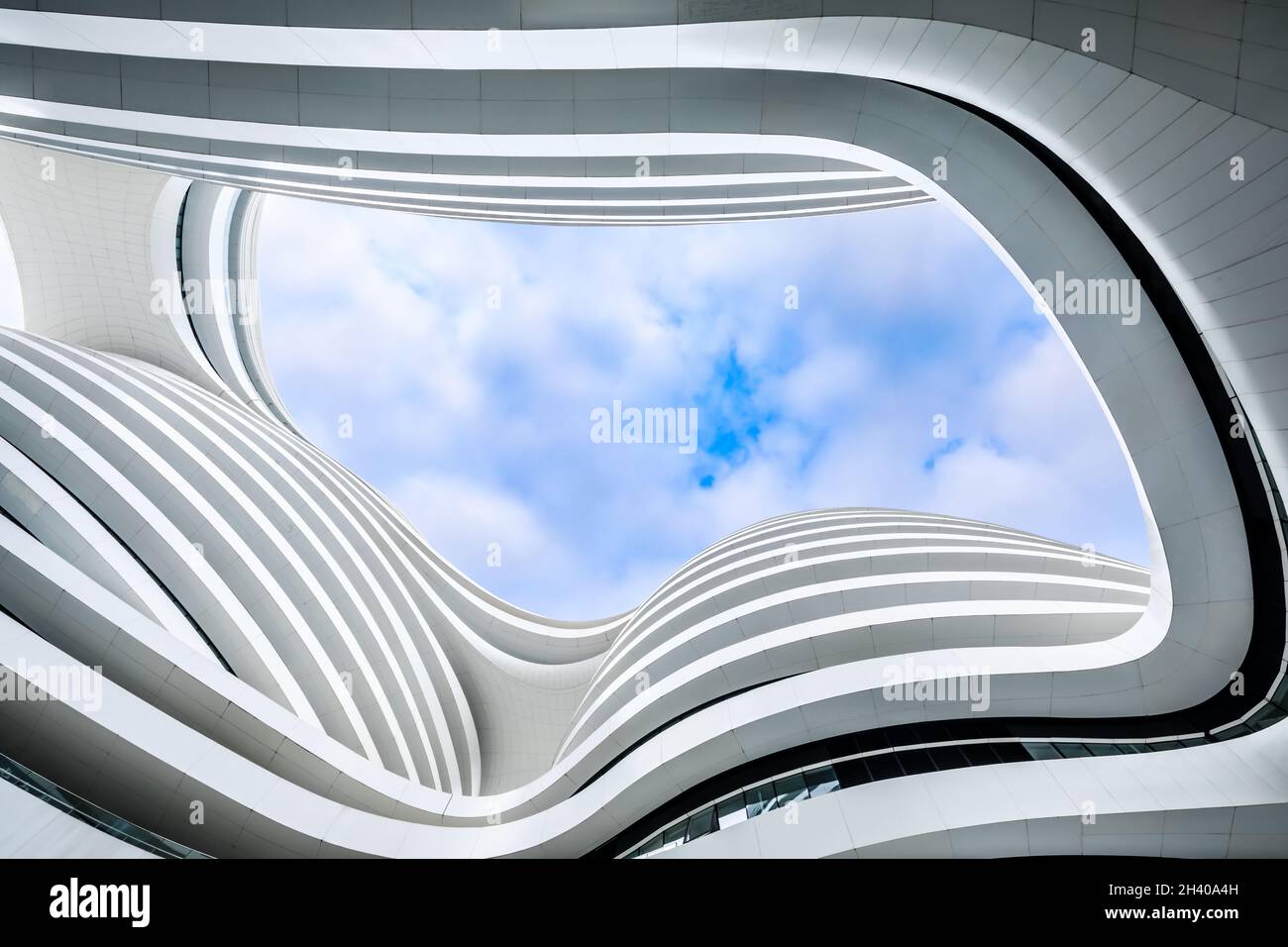 Beijing,China - September 21,2020:Galaxy Soho Building is an urban ...