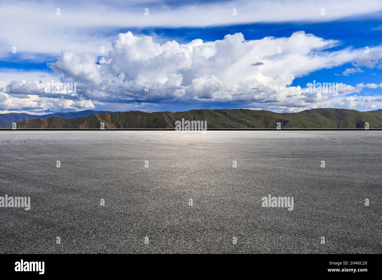 Race track and mountain with sky cloud natural scenery Stock Photo - Alamy