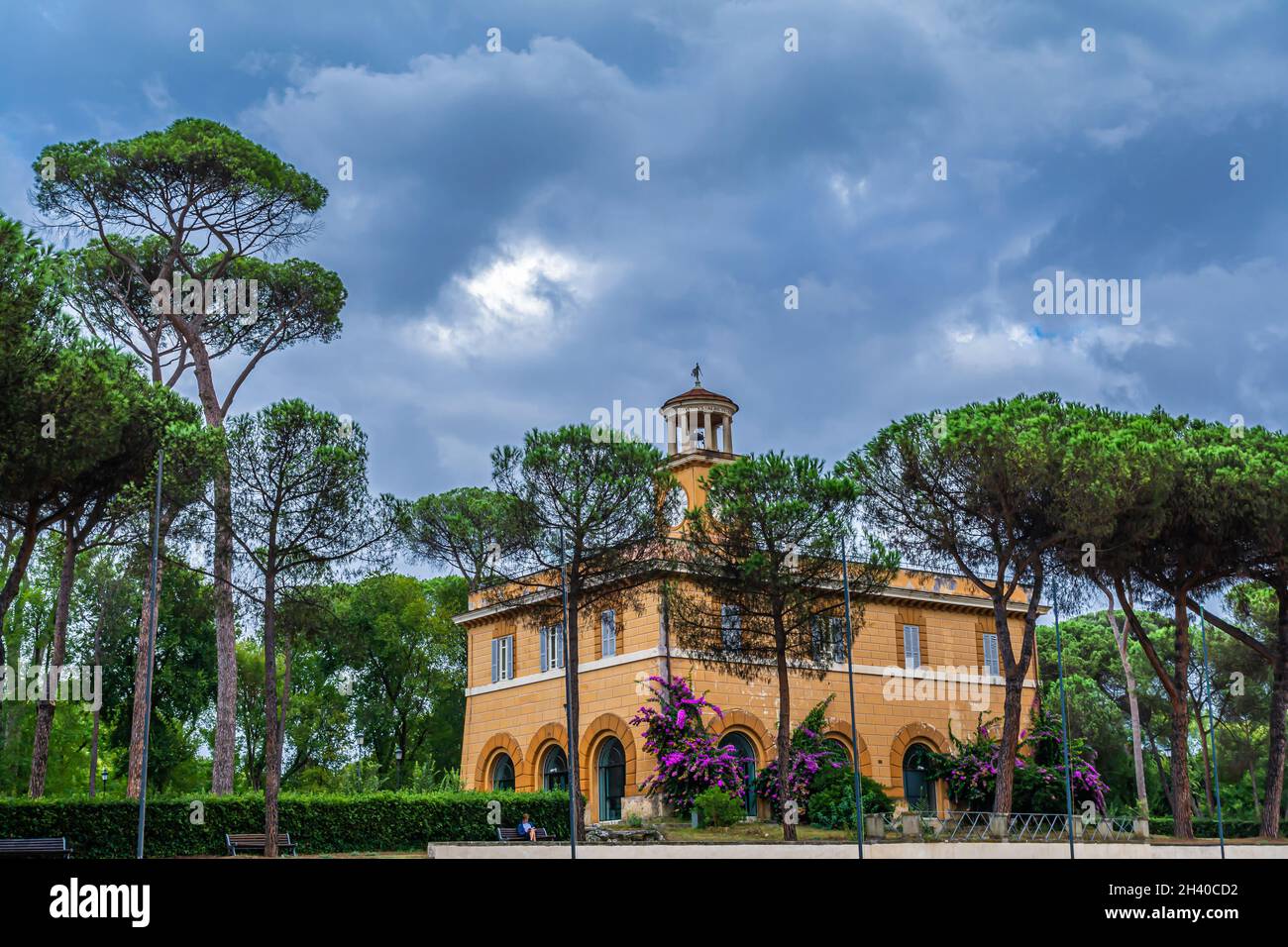 Rome - Piazza del Popolo, the Pincio Gardens and Villa Borghese Stock ...