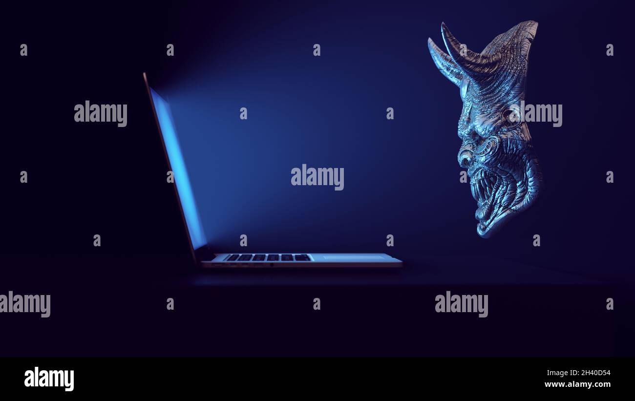 Demon internet hi-res stock photography and images - Alamy