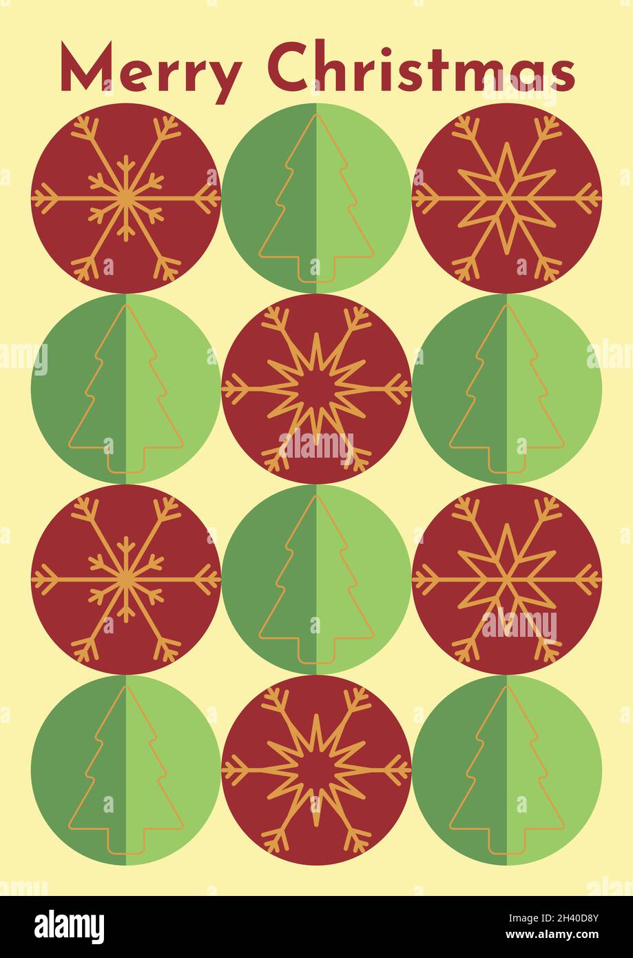 Card golden christmas trees Stock Vector Images - Alamy