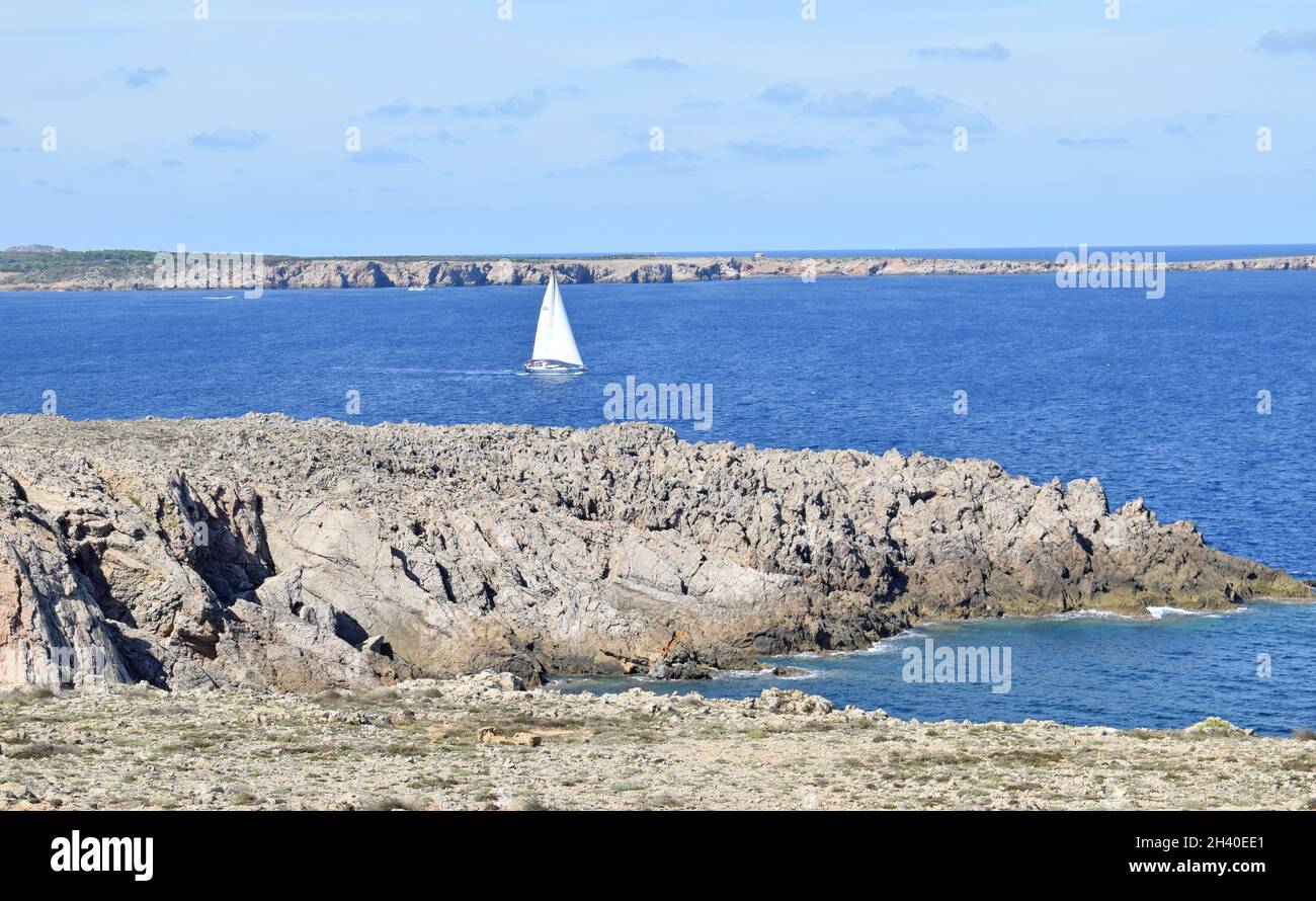 Bahia de Fornell, Menorca Balearic Islands Spain Stock Photo - Alamy