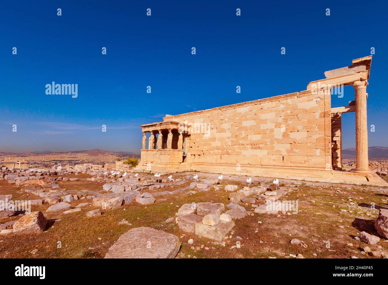 Caryatids statues ,Acropolis, Athens, Greece Stock Photo - Alamy