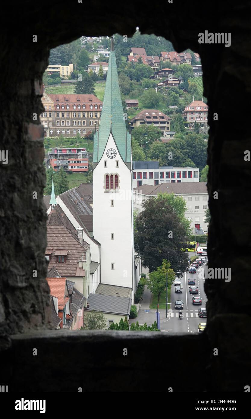 Cathedral church in Feldkirch Stock Photo - Alamy