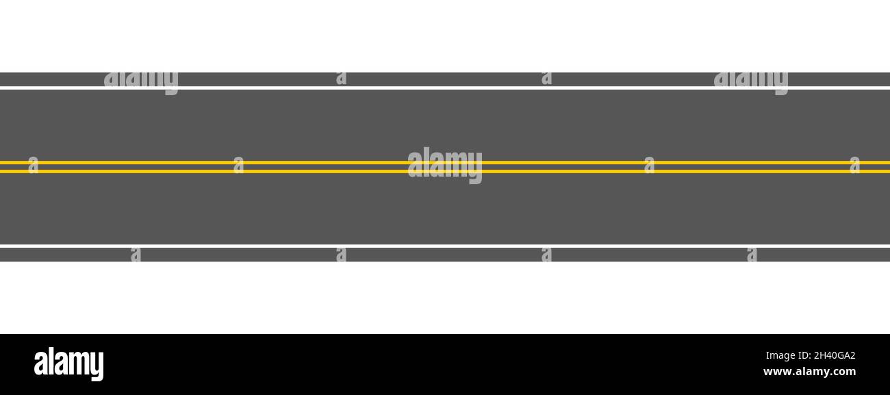 Empty straight road with marking. Horizontal highway aerial view ...