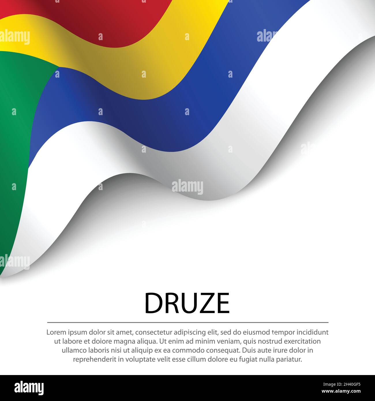 Druze flag Stock Vector Images - Alamy