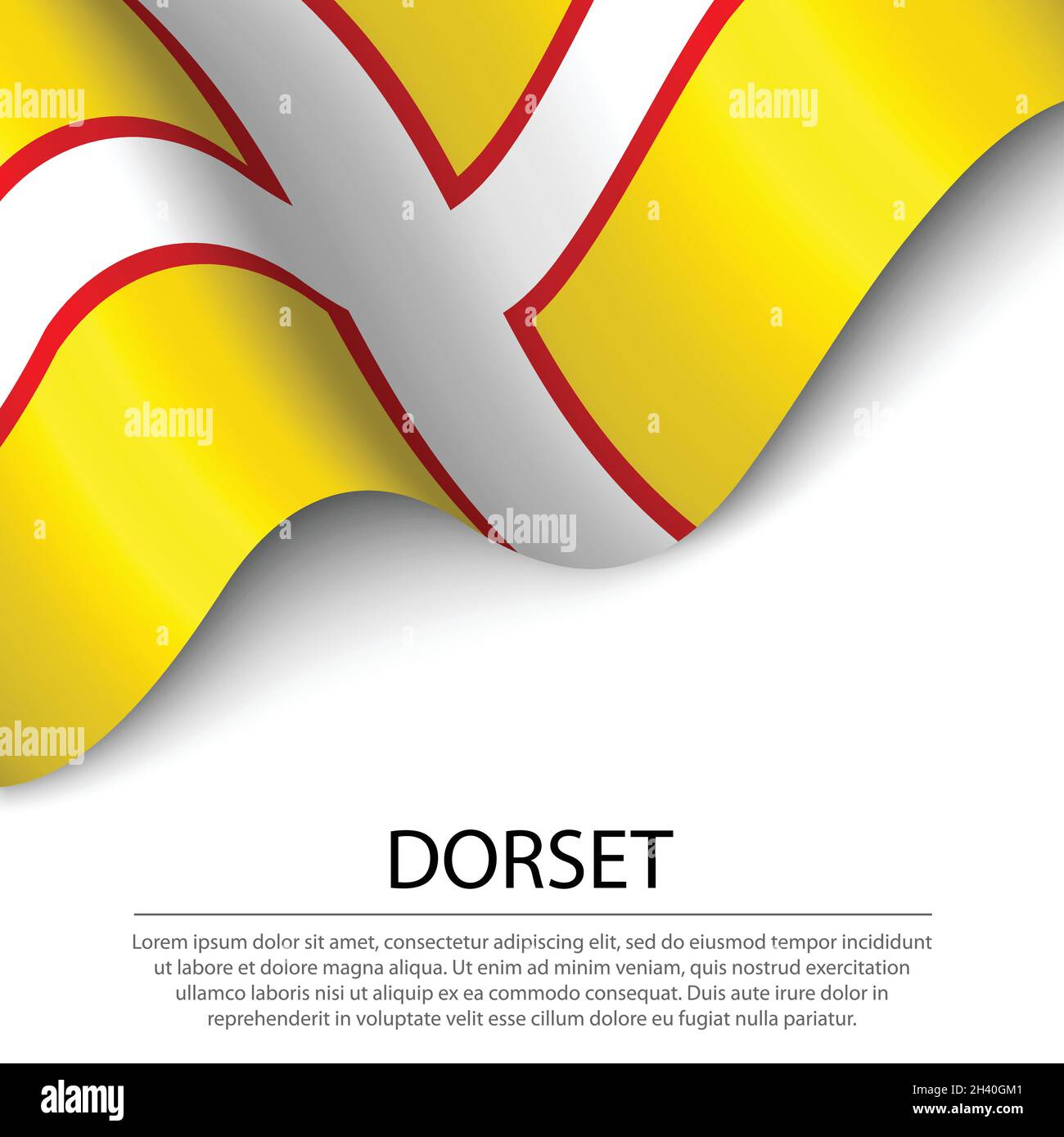 Dorset flag Stock Vector Images - Alamy