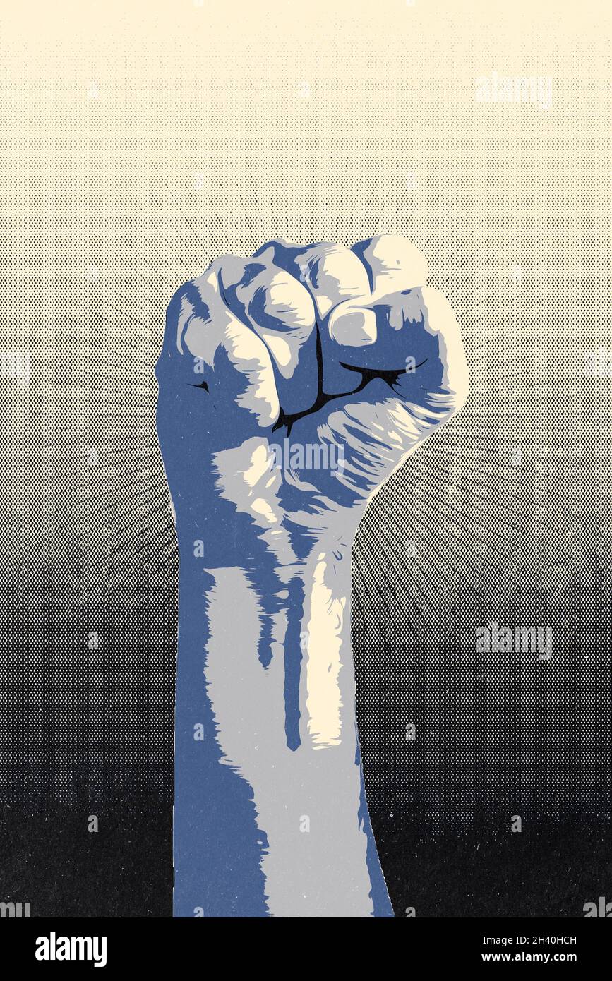 Revolution Fist Stencil