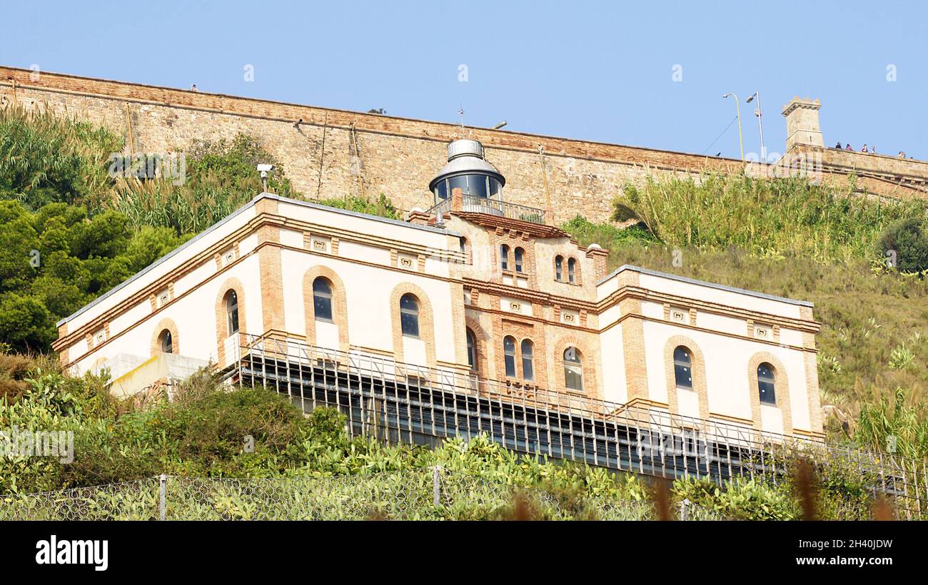 Lighthouses of montjuic hi-res stock photography and images - Alamy