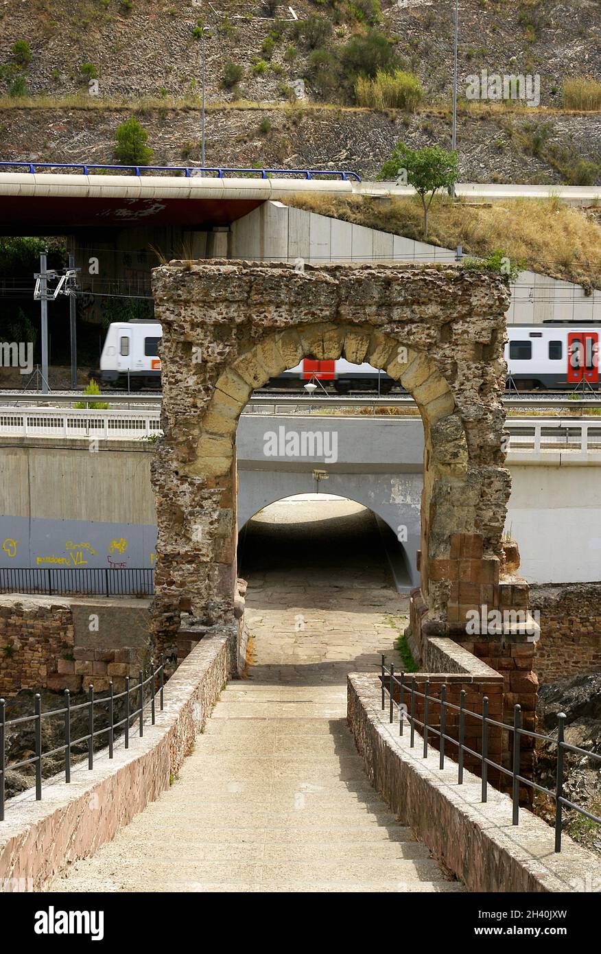 Devil's Bridge in Martorell, Barcelona, Catalunya, Spain, Europe Stock ...