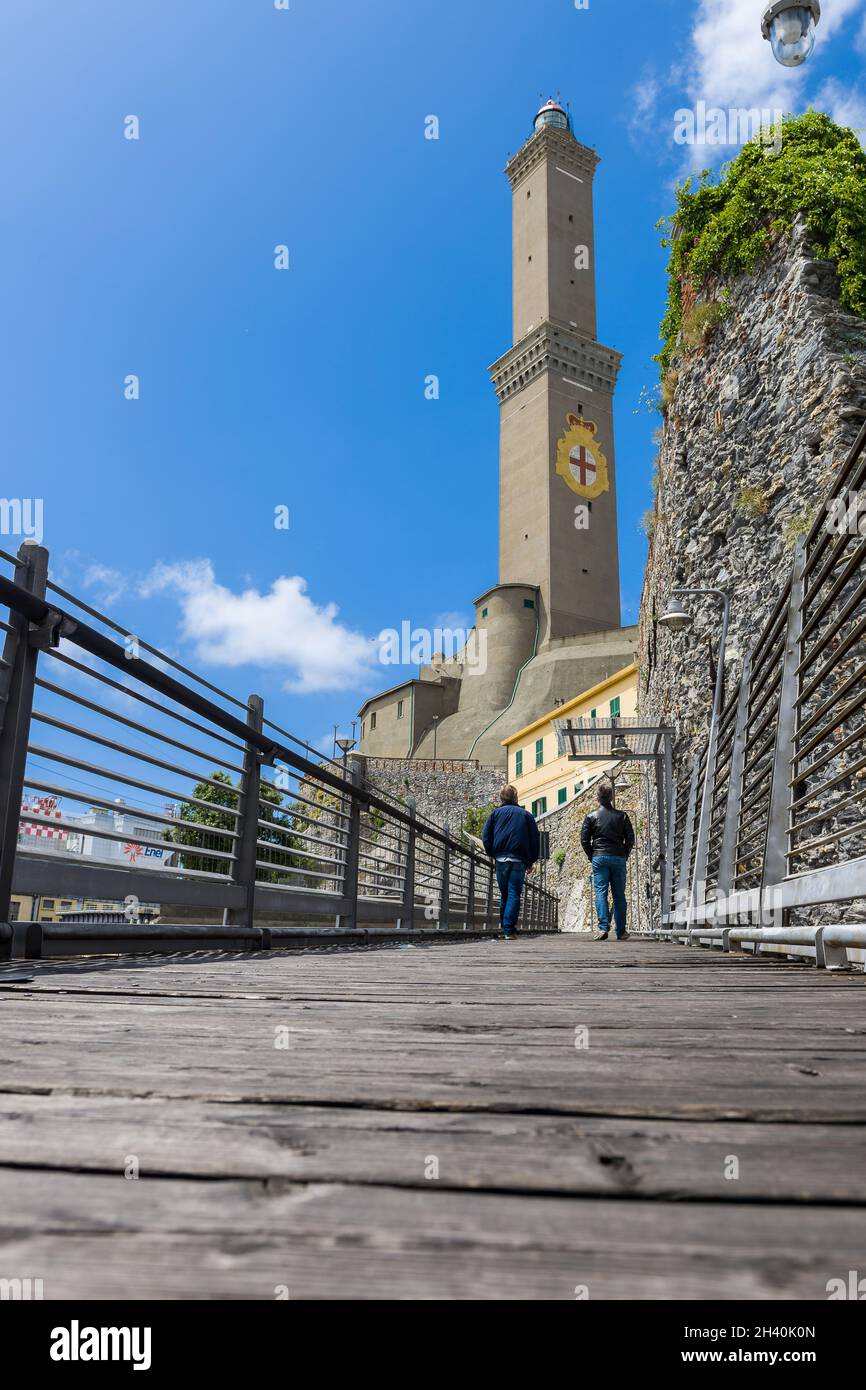 Genoa lighthouse hi-res stock photography and images - Alamy