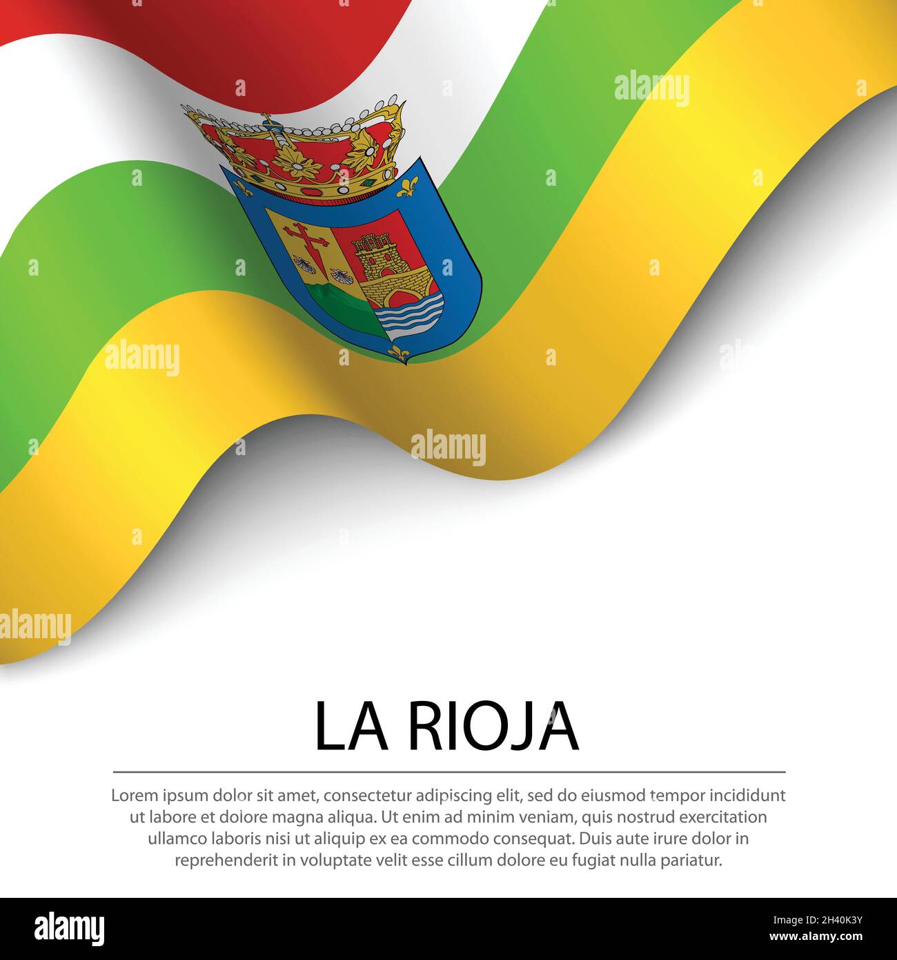 Flag of the region of la rioja hi-res stock photography and images - Alamy