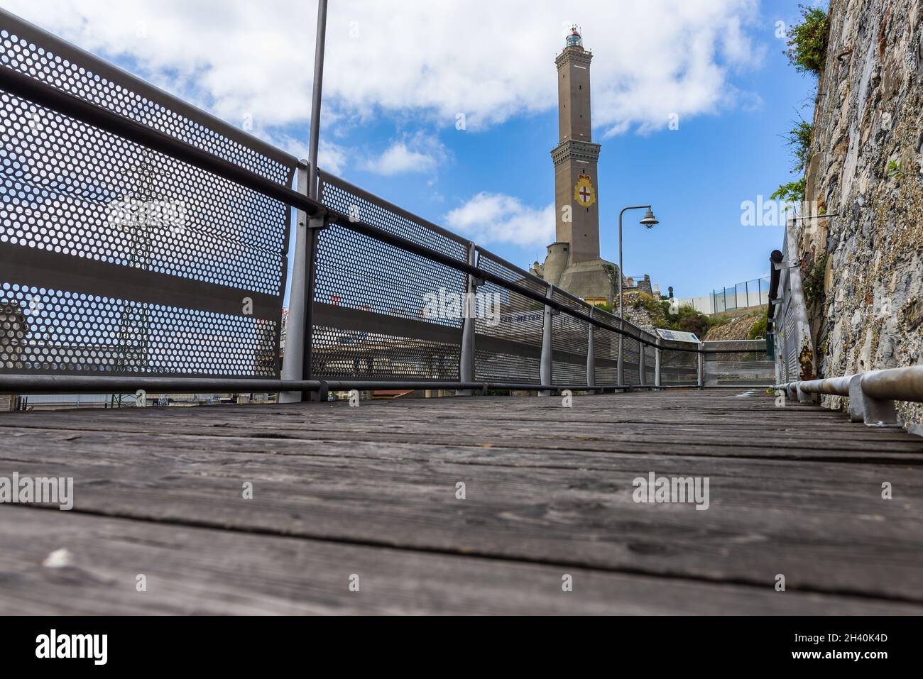 Lighthouse of Genoa Stock Photo - Alamy