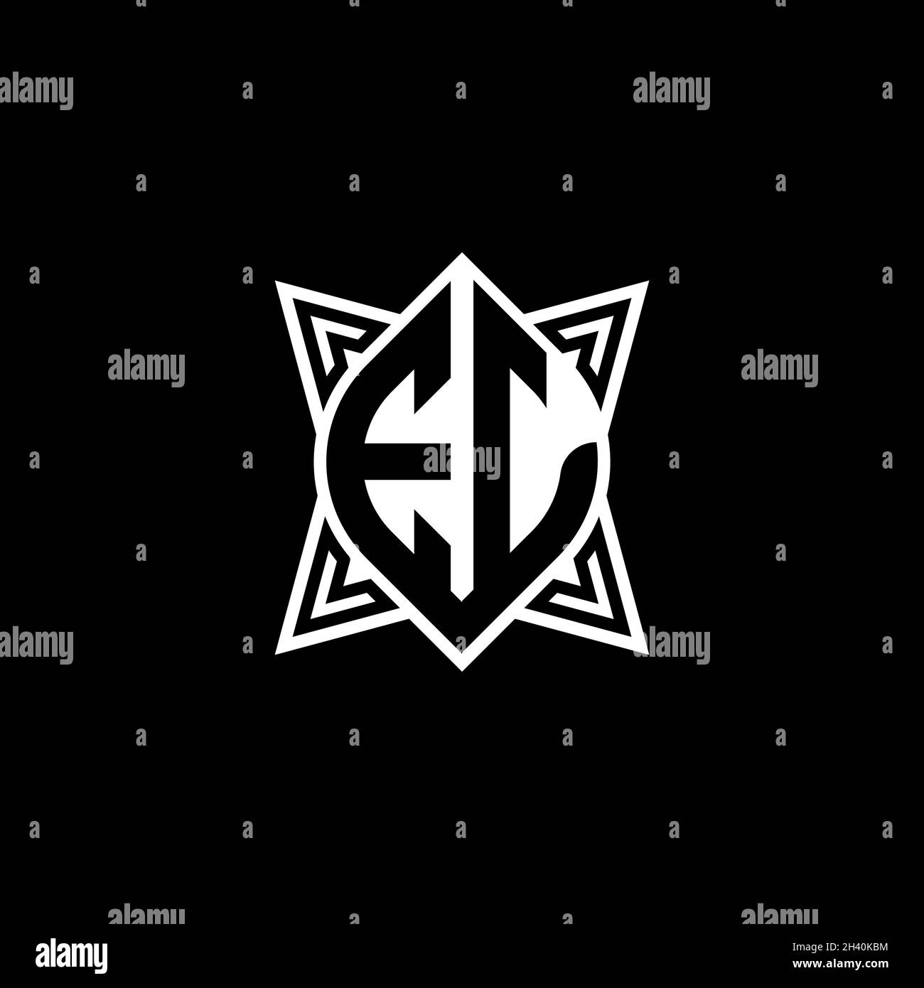 EE Monogram logo letter with polygonal geometric shape style design ...