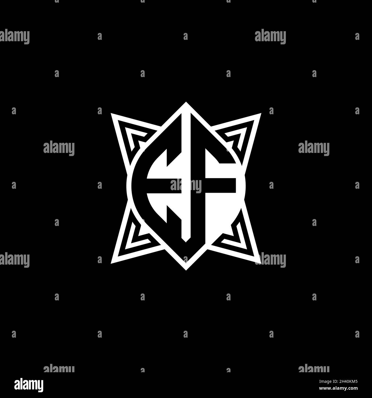 EB Monogram logo letter with polygonal geometric shape style design ...