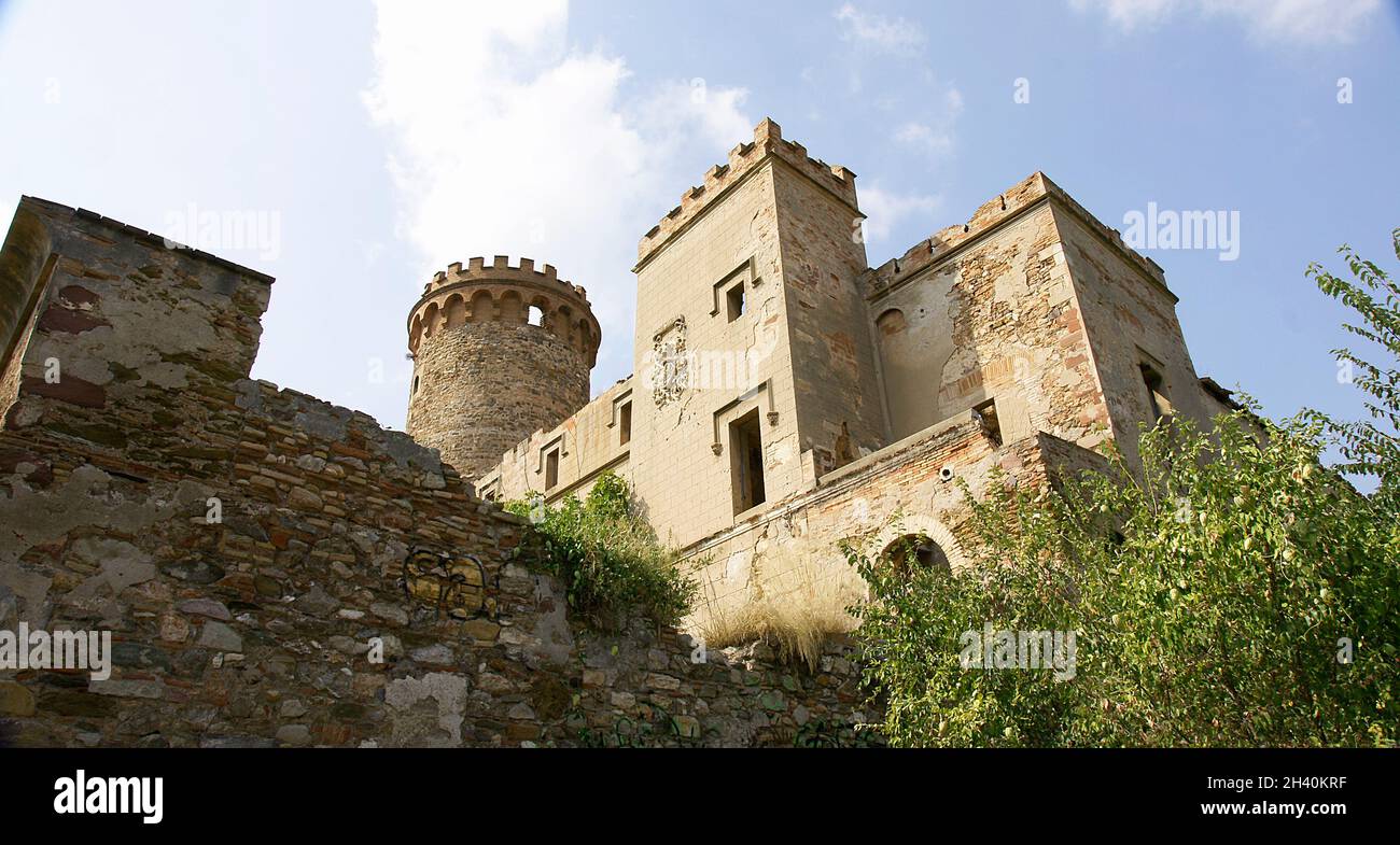 Castle Torre Salvana in Colonia Guell, Barcelona, Catalunya, Spain ...
